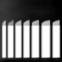 China Medical Grade Stainless Steel Disposable Microblading Needle Eyebrow Tattoo Pen in 7F/9F/11F/12F/14F/16F/18F/18U/14Z Sizes for sale
