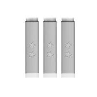 China 14F Double Stars 316 Stainless Steel Microblading Needle for Eyebrow Permanent Makeup in 500pcs/box for sale
