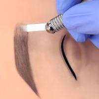 China 14F Double Stars 316 Stainless Steel Microblading Needle for Eyebrow Permanent Makeup in 500pcs/box for sale