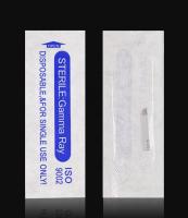China 18U 0.18mm Stainless Steel Microblading Tattoo Needle for Eyebrow Embroidery and Permanent Makeup for sale
