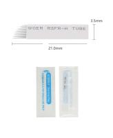 China 18U 0.18mm Stainless Steel Microblading Tattoo Needle for Eyebrow Embroidery and Permanent Makeup for sale