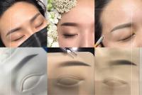 China Medical Grade Sterilized 3RL Microblading Tattoo Needle for Eyebrow Permanent Makeup for sale