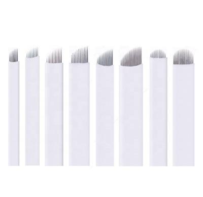 China Disposable 0.2 mm Diameter Microblading Needle with 0.25 mm Thickness for Eyebrow Tattoo in 500pcs/box Packing for sale