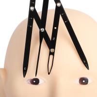 China Laser Print Logo Black 4 Prong Stainless Steel Golden Mean Calipers With Scale For Training School for sale
