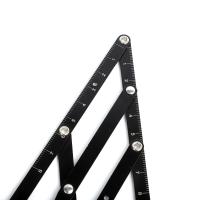 China Laser Print Logo Black 4 Prong Stainless Steel Golden Mean Calipers With Scale For Training School for sale