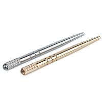 China Single Side Metal Manual Pen For Eyebrow Tattoo And Outlining,Silver Manual Pen For Permanent Makeup for sale