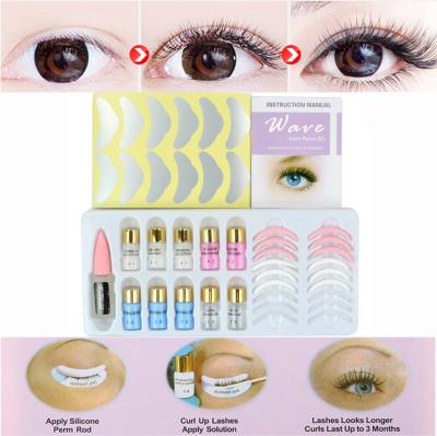China Pink Large Wave Eyelash Perm Kit Three Sizes Perm Rod Lash Lifting for sale