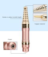 China 10V Gold Rotary Makeup Tattoo Machine / Semi Permanent Makeup Pen For Eyebrow And Lip for sale