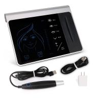 China Black Electric Screen Touch Digital Permanent Makeup Machine / Cosmetic Eyebrow Tattoo Kit for sale