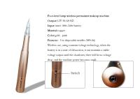 China OEM High Speed Tattoo Gun Permanent Makeup Machine Wireless Or Wired Operation For Face Skin Care for sale