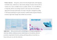 China Manufacturers Disposable Nitile Examination Gloves, Powder Free, Non Latex Gloves for sale