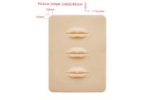 China PMU Permanent Makeup Rubber 3D Lips Practice Skin Tattoo Mat To Practice Perfect Eyebrow for sale