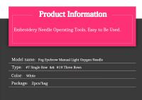China Tattoo Manual Needle ,  Light Oxygen Needle Manual Fogging Needle, Scab-free Embroidery Smoke Eyebrow Needles for sale