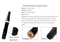 China Aluminum Alloy Permanent Makeup Tattoo Machine Pen USB Ports Plugging In Or Wireless To Operate Low Noise And Safe for sale