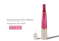 China Semi - Permanent Makeup Tattoo Machine Pen Red Wireless Two - Level Adjusted for sale