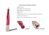 China Semi - Permanent Makeup Tattoo Machine Pen Red Wireless Two - Level Adjusted for sale