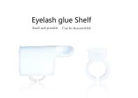China Eyelash Makeup Tattoo Plastic Cup Glue Ink Extension Holder Finger Ring For Grafting Eyelash Ring for sale