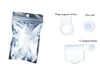 China Eyelash Makeup Tattoo Plastic Cup Glue Ink Extension Holder Finger Ring For Grafting Eyelash Ring for sale