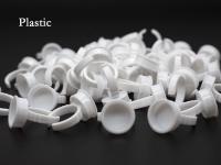 China Disposable Microblading Accessories Tattoo Pigment Ring Cups Soft Silicone And Plastic Material for sale