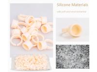 China Disposable Microblading Accessories Tattoo Pigment Ring Cups Soft Silicone And Plastic Material for sale