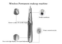 China Silver Aluminum alloy Electric Rotarying Permanent Makeup Machine For Body Art Tattoo for sale