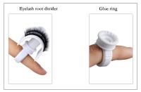 China Lash Extension Disposable Glue Holder Ring Strip U Shape / Eyelash Extension Glue Cup for sale