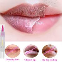 China Semi - Permanent Makeup Cherry Blossom Lip Gloss Serum For Dry Lip Natural Moisturizing Lip Balm for sale
