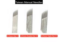China Double Row 16 / 17 Pin Fog Eyebrow Tattoo Needles 2.0-3.0g OEM / ODM for sale