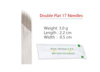 China Double Row 16 / 17 Pin Fog Eyebrow Tattoo Needles 2.0-3.0g OEM / ODM for sale