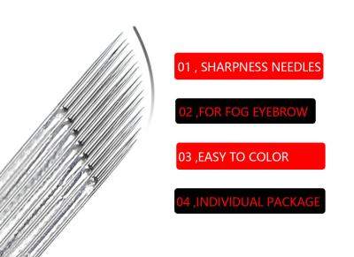 China Universal  18 Pin Manual Shading Needles Microblading Blades #316 Stainless Steel for sale