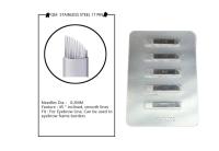 China Microblading Needles Manual Tattoo Pen Three / Double Star 14 Pins For Makeup Eyebrow for sale