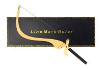 China Gold Permanent Makeup Eyebrow Measuring Tools Microblading Stencil Tattoo Supplies microblading rulers for sale