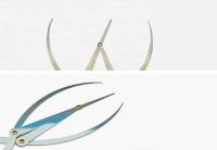 China Stainless Steel Eyebrow Line Marker Ruler PMU Microblading Permanent Makeup Accessories for sale