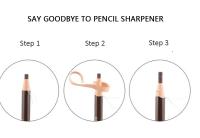 China Semi-permanent Makeup Waterproof Eyebrow Liner Pencil Accessories Light / Dark Brown for sale