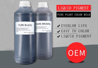 China Tattoo Permanent Makeup Pigment Plant Microblading Eyebrow Tattoo Ink 1000 ml Big Bottle for sale
