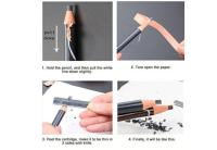 China Semi-permanent Makeup Waterproof Eyebrow Liner Pencil Accessories Light / Dark Brown for sale