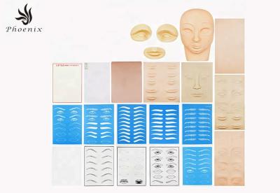 China OEM Permanet Microbalding PMU Practice Rubber Skins Eyebrow Makeup For Training Headbands With Factory Price for sale