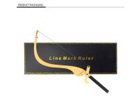 China Gold/Silver Eyebrow Microblading Line Mark Ruler For Eyebrow Design for sale