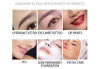 China MTS Factory Price Permanent Makeup Tattoo Machine Gun Silver Aluminum Material For  Eyebrow, Face, Lips Beauty for sale