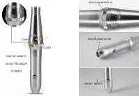 China MTS Factory Price Permanent Makeup Tattoo Machine Gun Silver Aluminum Material For  Eyebrow, Face, Lips Beauty for sale