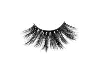 China New 25mm Black Fluffy Mink False Eyelash Extensions natural false lashes Natural Fake Eyelashes for sale
