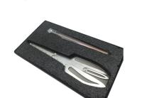 China Permanent Makeup Stainless Steel Eyebrow Shaping Tool Silver Ratio / Mean Caliper Divider Microblading Accessories for sale