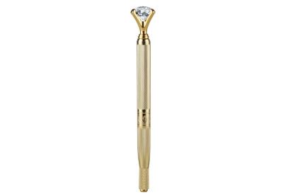 China Factory Supply Diamond Copper Material Single Side Embroidery Tattoo Manual Pen With a box For Permanent Makeup for sale