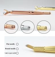 China Factory Supply Diamond Copper Material Single Side Embroidery Tattoo Manual Pen With a box For Permanent Makeup for sale