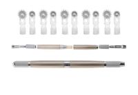 China 14*0.8cm Aluminum Alloy Disposable Double End Eyebrow Tattoo Pen for sale