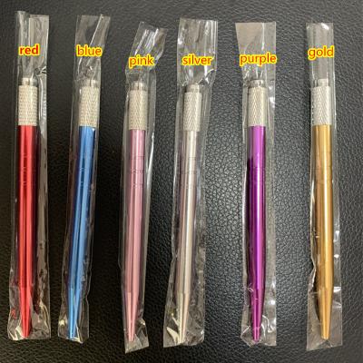 China Aluminum alloy Purple Semi Permanent Microblading Tattoo Pen For Lip for sale