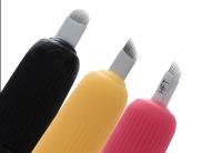 China Sterilized Disposable Microblading Manual Pen With Cruved Needle for sale