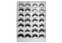 China 15mm-25MM 	5 Pairs 100% Real Mink Makeup 3D multi-layered used for Natural Fake Eyelashes for sale