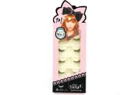 China Synthetic Fiber Natural Fake Eyelashes Full Strip 5 Pairs In Tray for sale