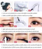 China Synthetic Fiber Natural Fake Eyelashes Full Strip 5 Pairs In Tray for sale